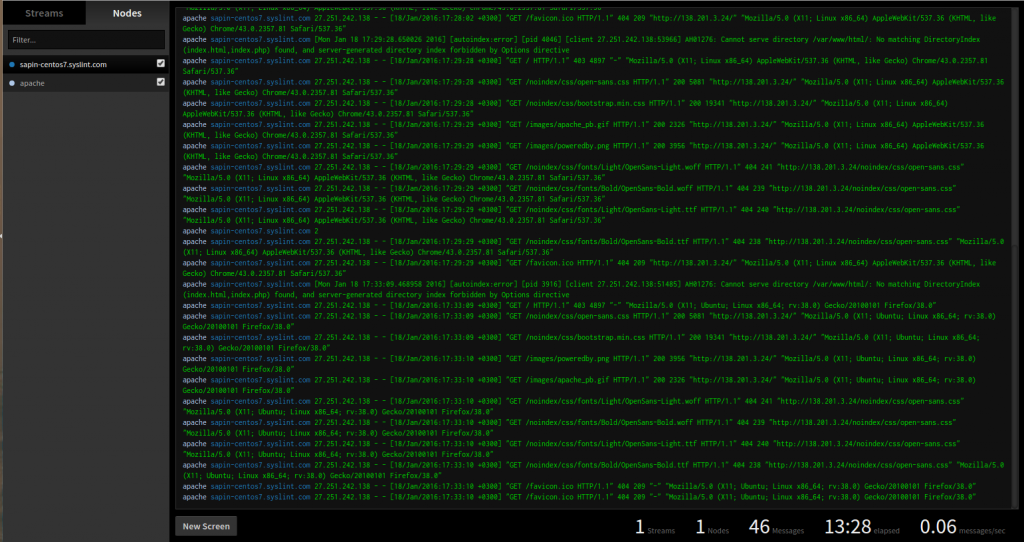 How to Monitor Server Logs in Real-Time with Log.io Tool on RHEL 7 /CentOS 7